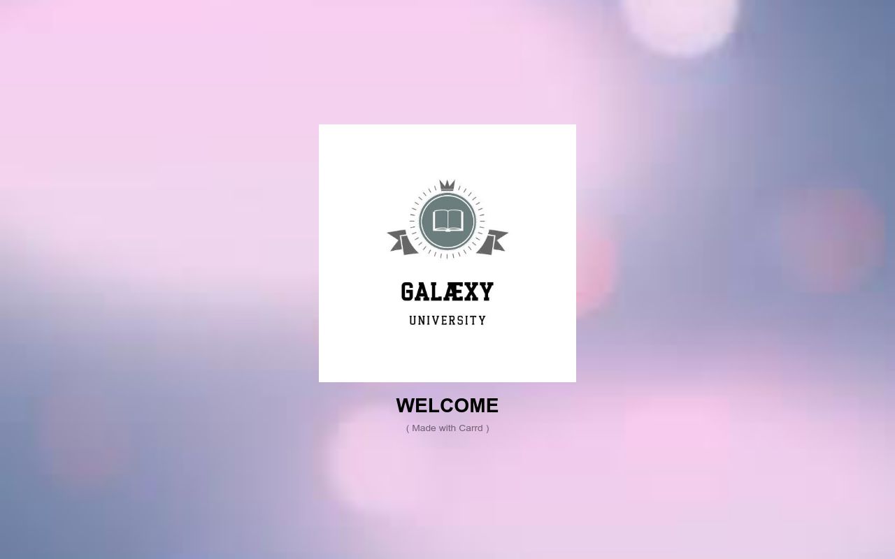 GALAXY UNIVERSITY
